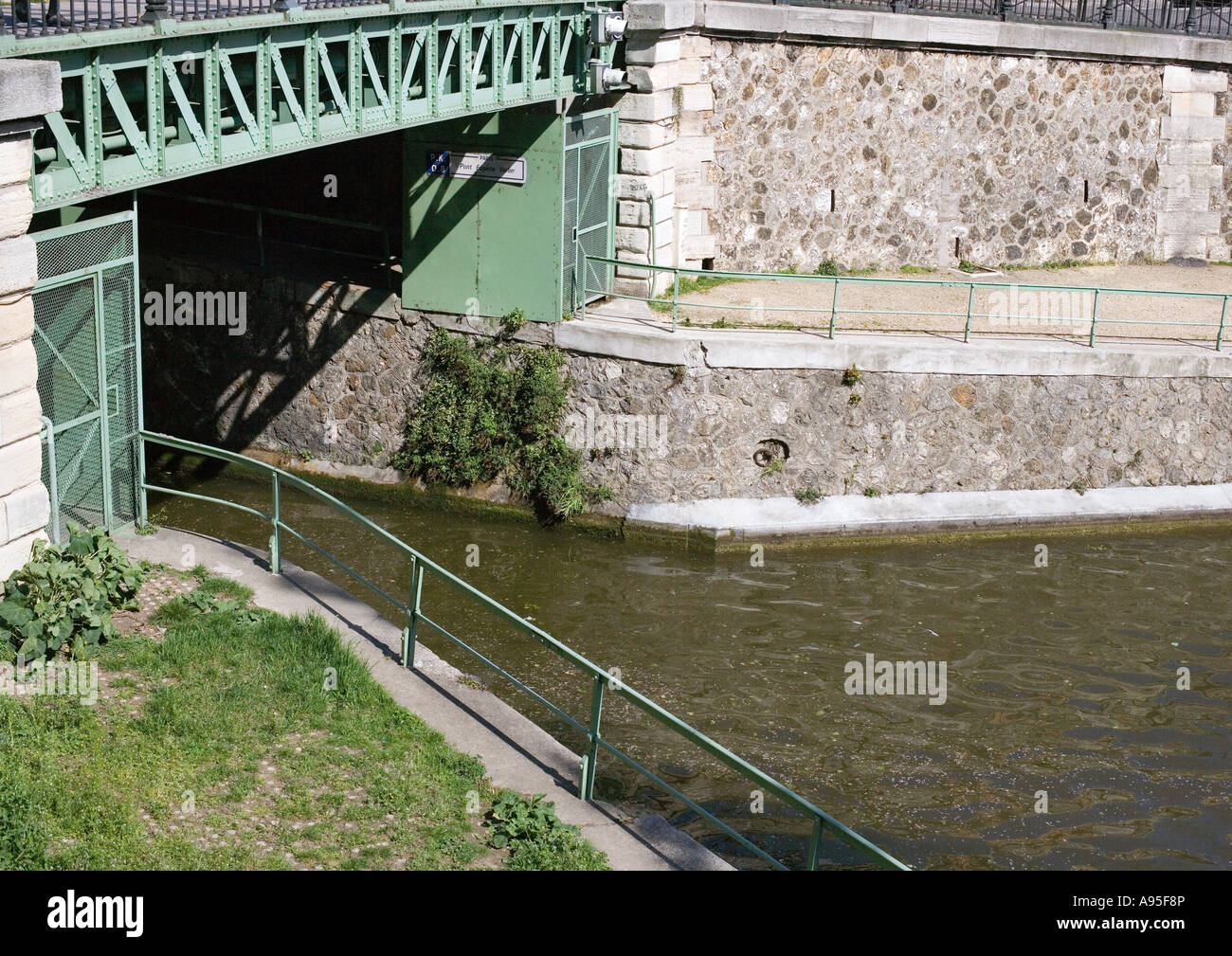 Bridge over canal Stock Photo - Alamy
