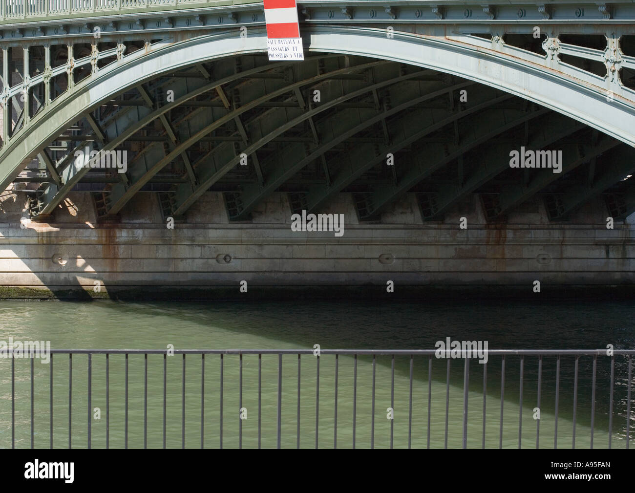 Metal bridge, close-up Stock Photo - Alamy