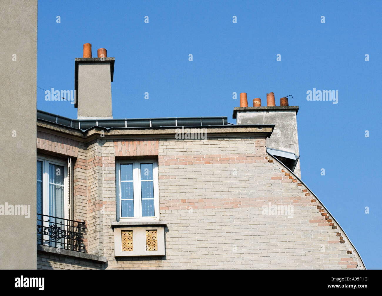 Apartment building, partial view Stock Photo - Alamy