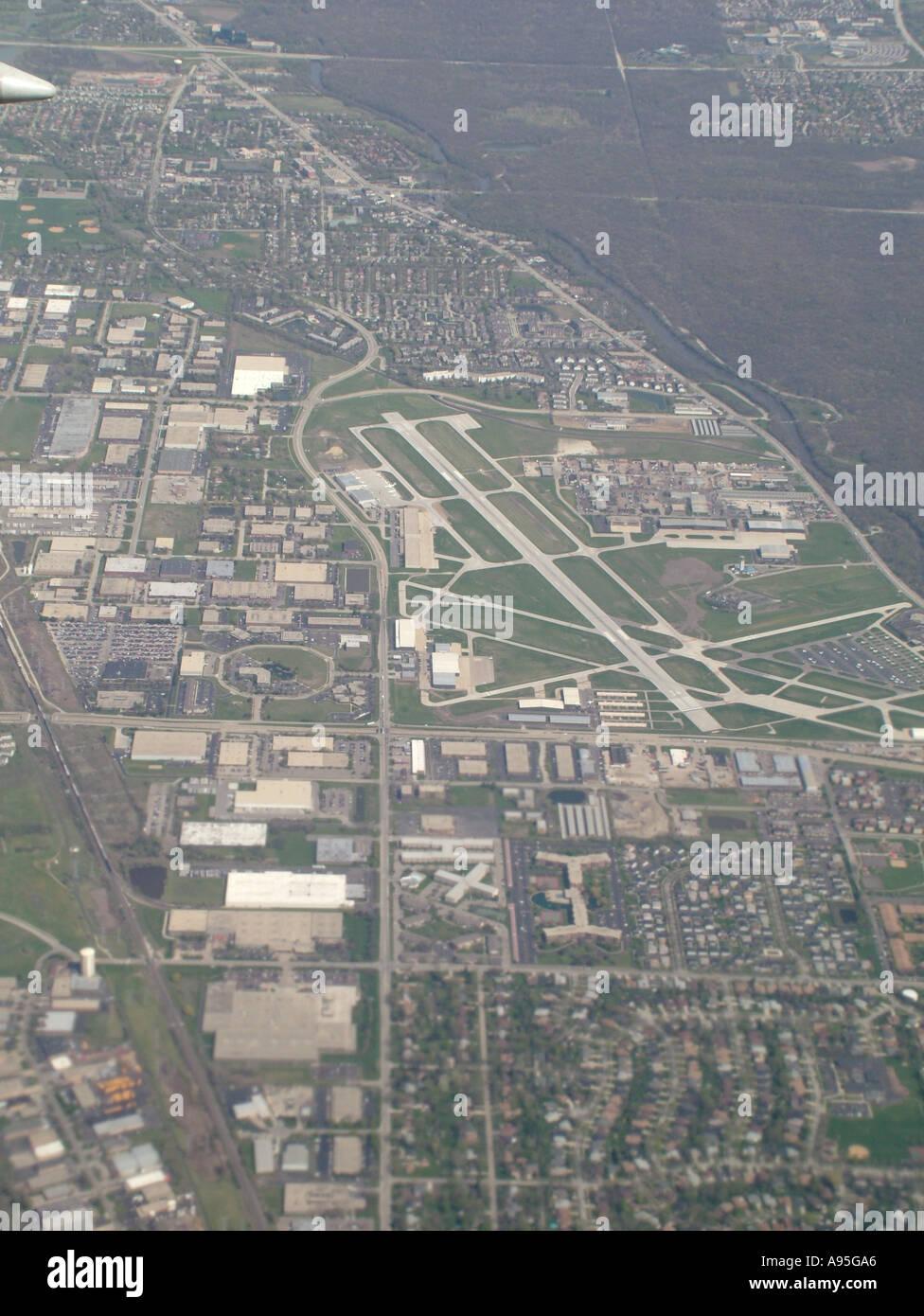 Chicago airport aerial hi-res stock photography and images - Alamy