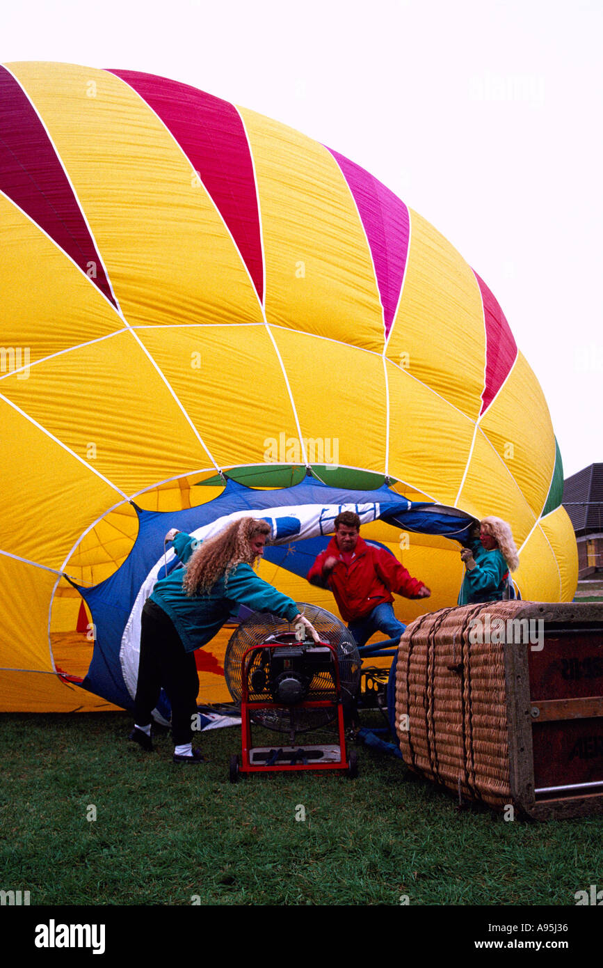 Balloons balloon inflating preparation hi-res stock photography and ...