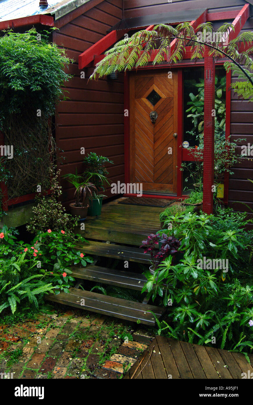 Timber porch hi-res stock photography and images - Alamy