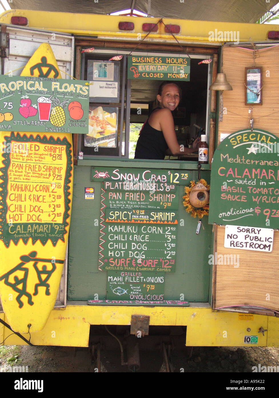 Hawaii food shack hi-res stock photography and images - Alamy