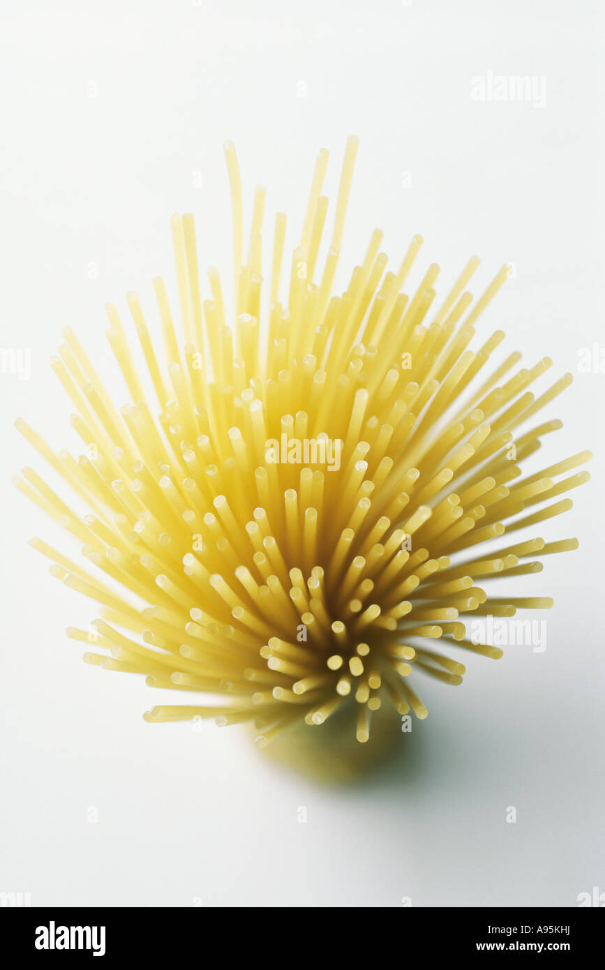 Bundle of spaghetti, directly above Stock Photo - Alamy