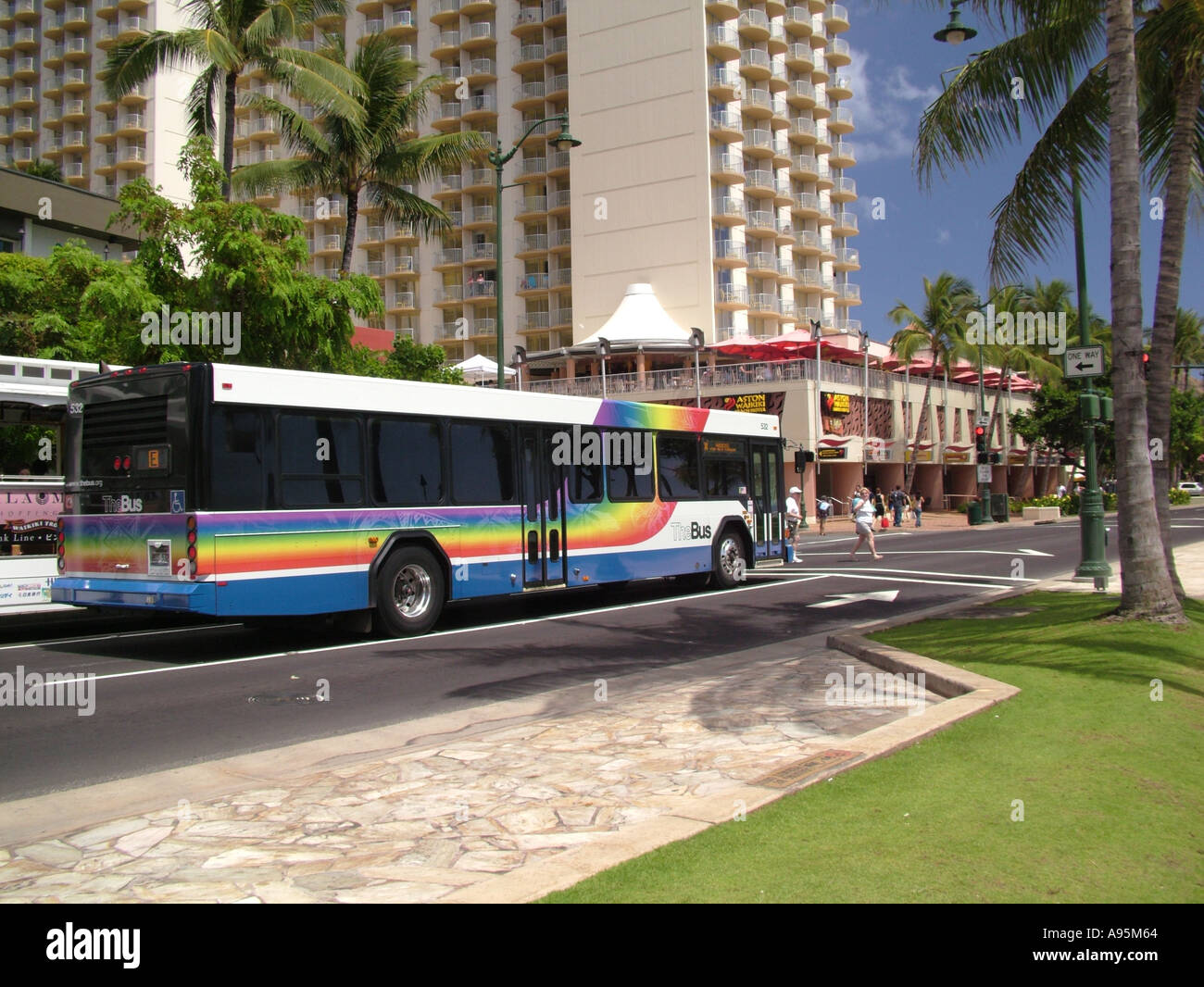 Honolulu street scene hi-res stock photography and images - Alamy