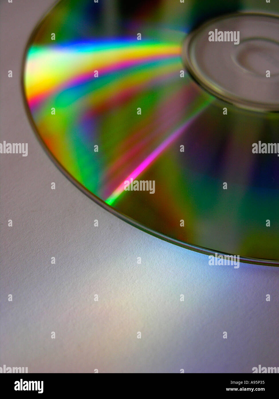 Memories - View of a colourful compact cd disc or DVD Stock Photo - Alamy