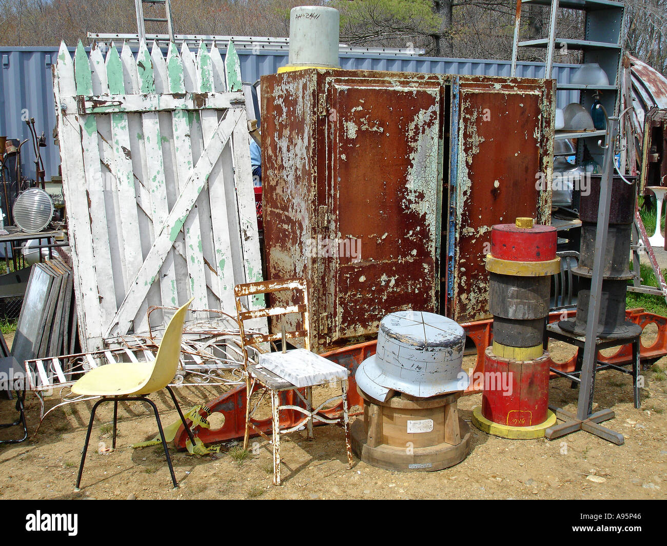 Antique Market Stands in Brimfield Massachusetts USA 2005 Stock Photo ...