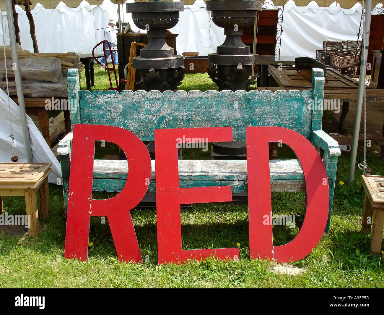 Big Old Sign Letters at Antique Market Stands in Brimfield ...