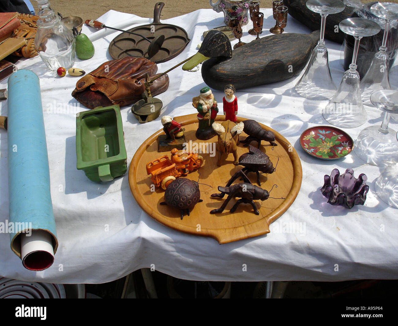 antique market stand at Brimfield Antique Market Massachusetts USA ...