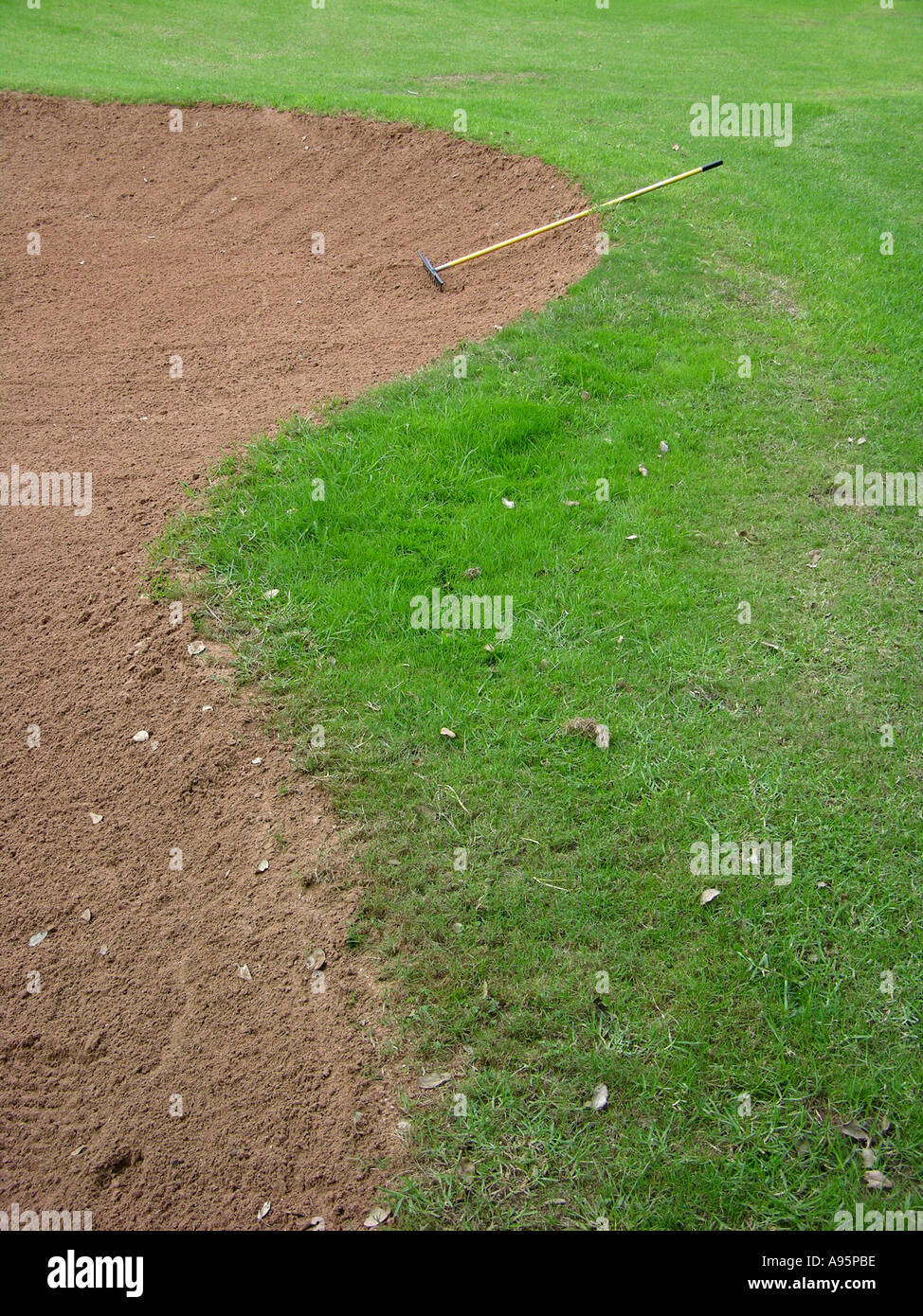 bunker in a golf course Stock Photo - Alamy
