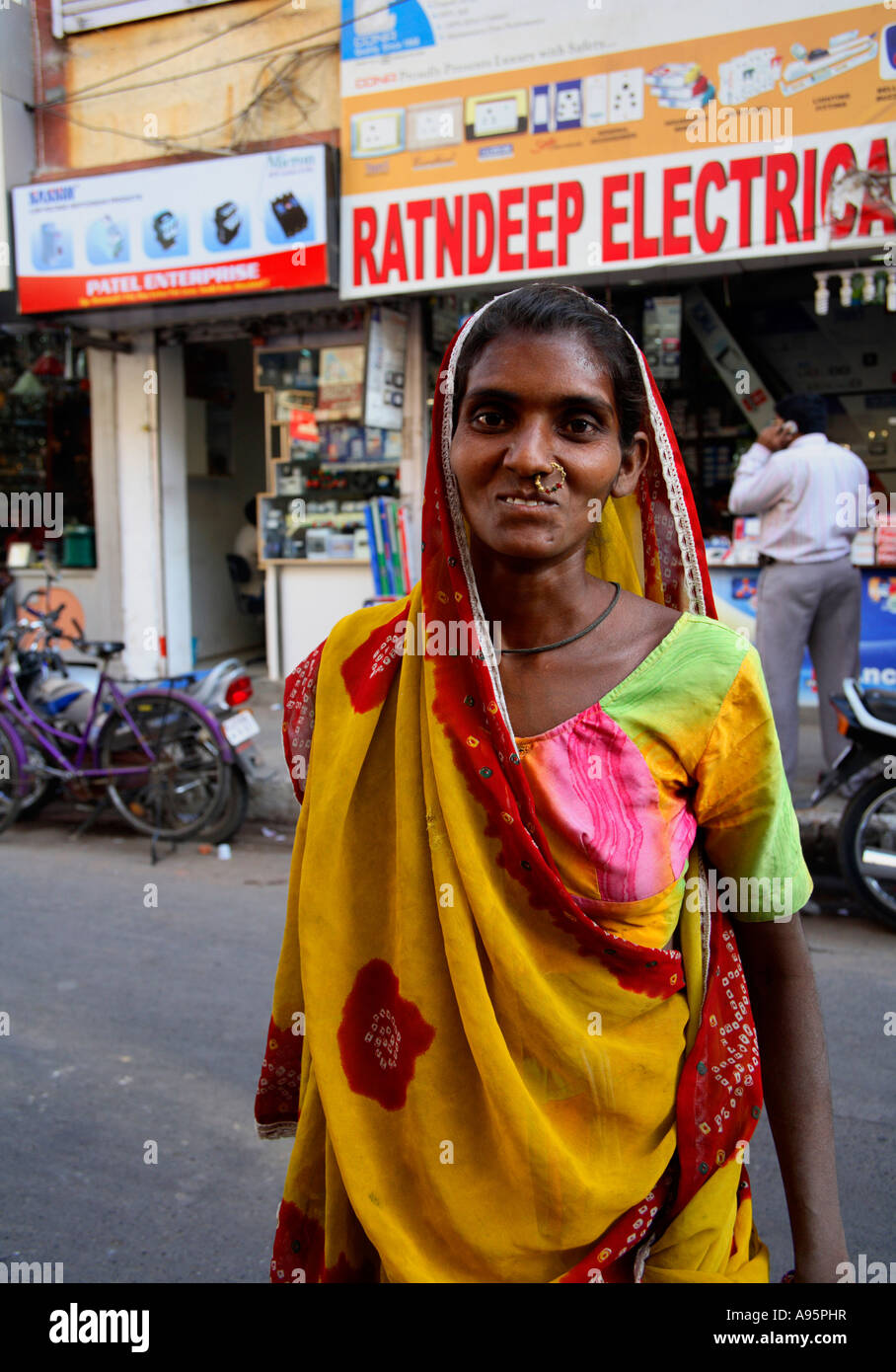Portrait of female Indian Donkey Herder, Ahmedabad, Gujarat, India ...