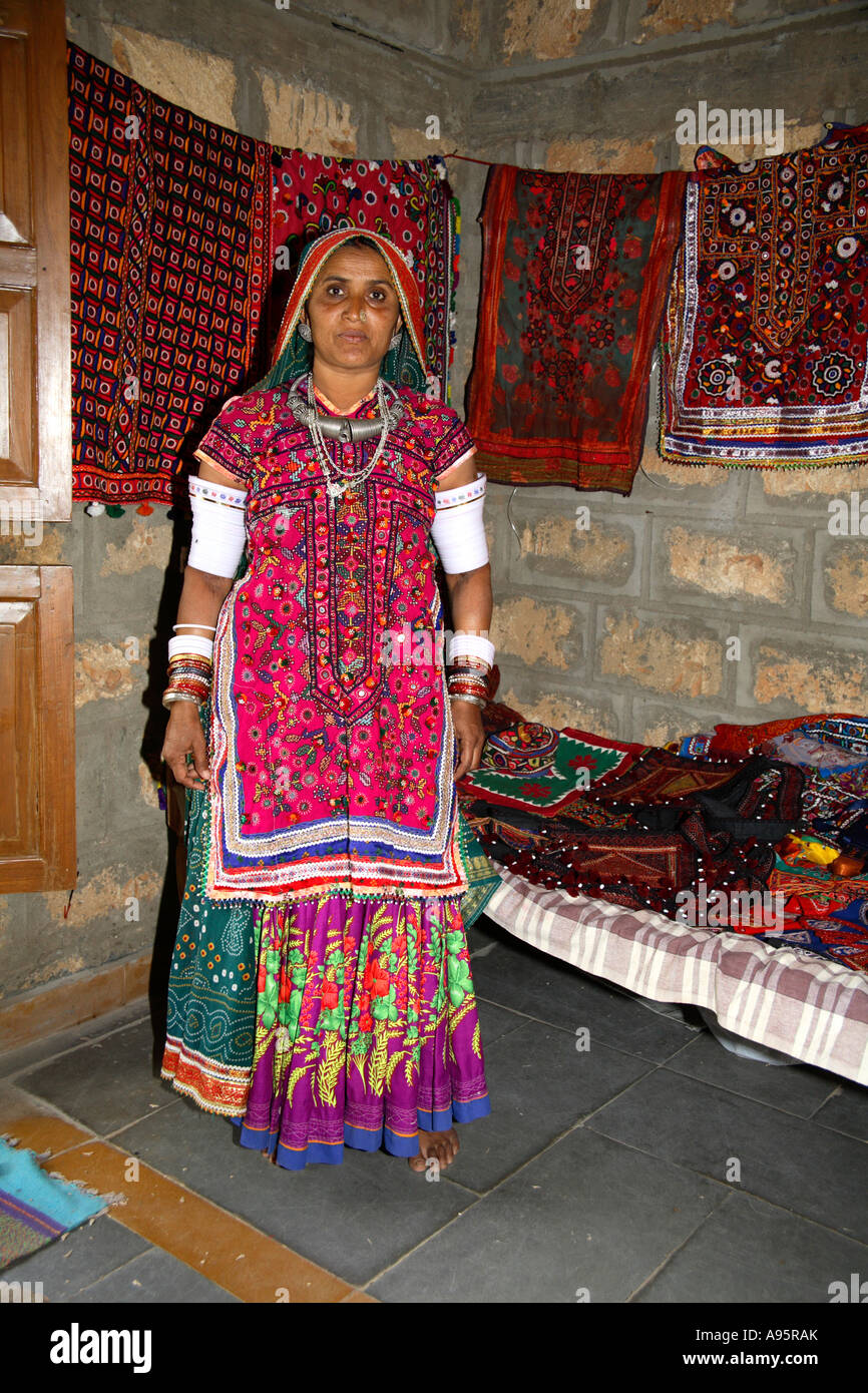 Harijan Tribe Artisan inside hut at Hiralaxmi Memorial Craft Park ...