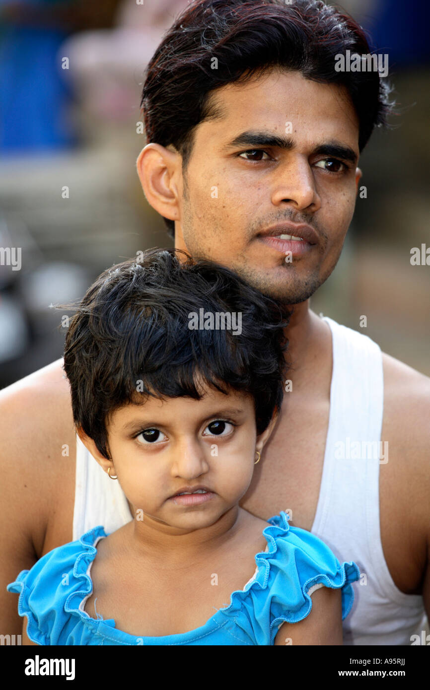 Portrait of Indian Father and daughter Mumbai, India Stock Photo - Alamy