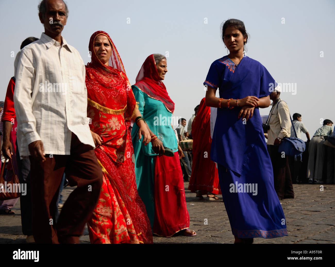 Indian tourists at Gateway of India monument, Mumbai, India Stock Photo ...