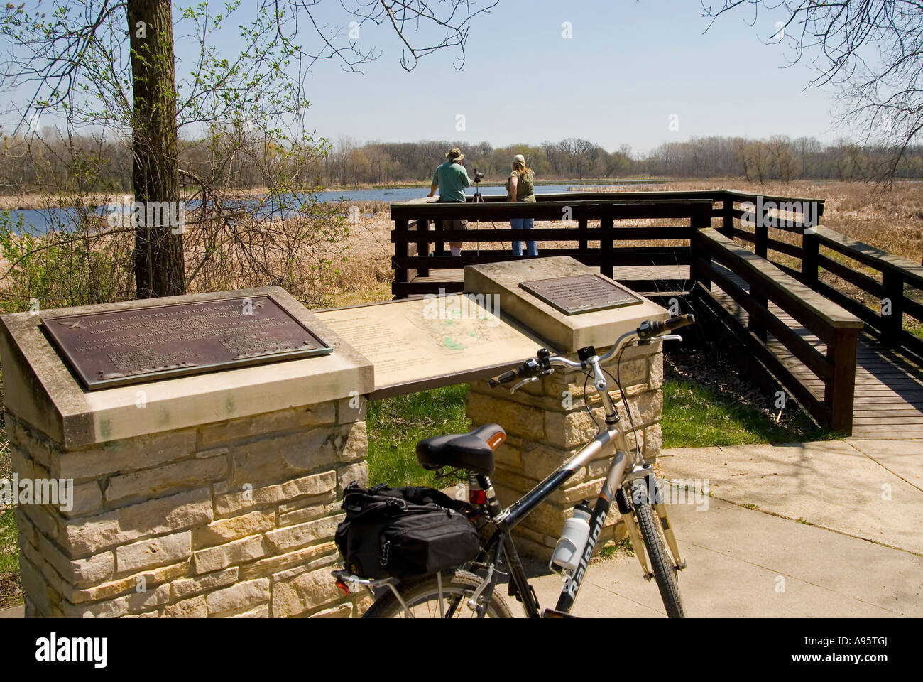 Wetlands Overlook Platform Stock Photo - Alamy