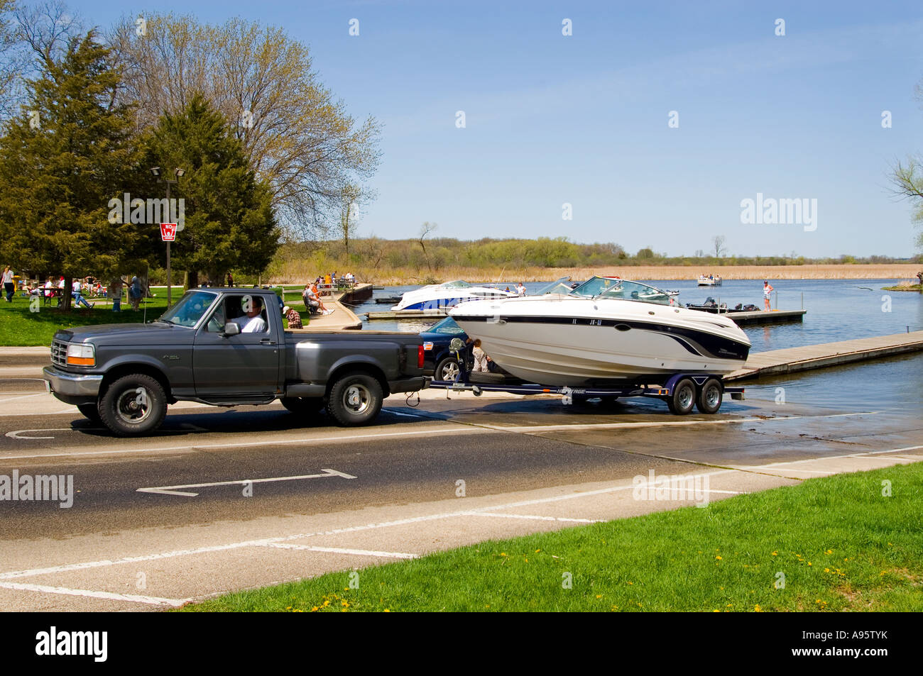 State Park Boat Launch Ramp Stock Photo - Alamy