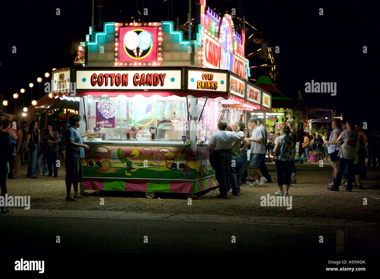 Larimer County Fair Colorado refreshment stand Stock Photo - Alamy