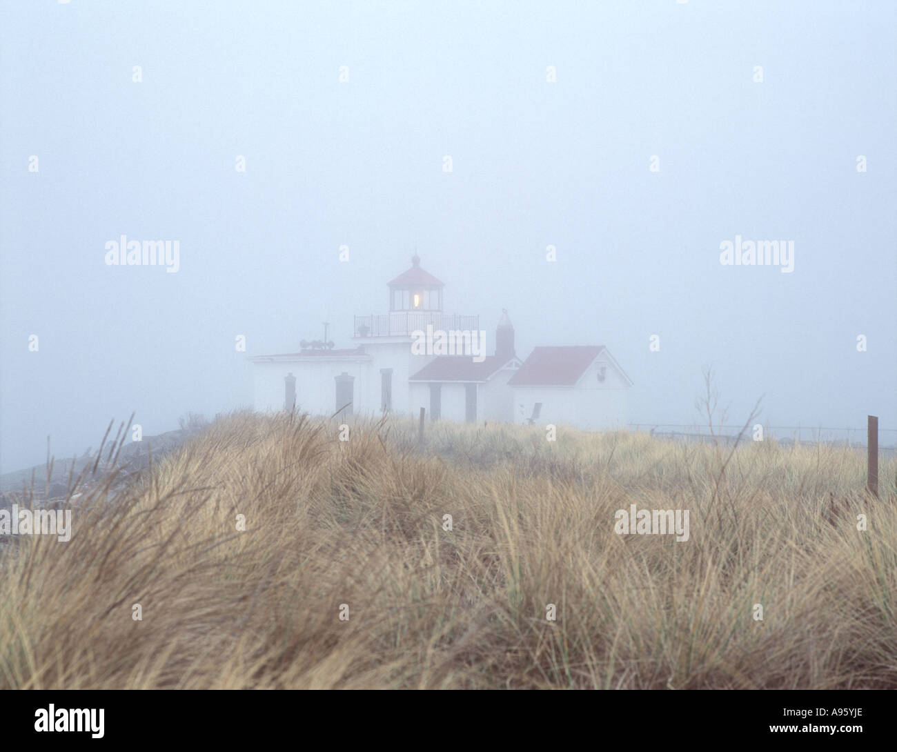 West Point Lighthouse Discovery Park Seattle Washington State USA Stock ...