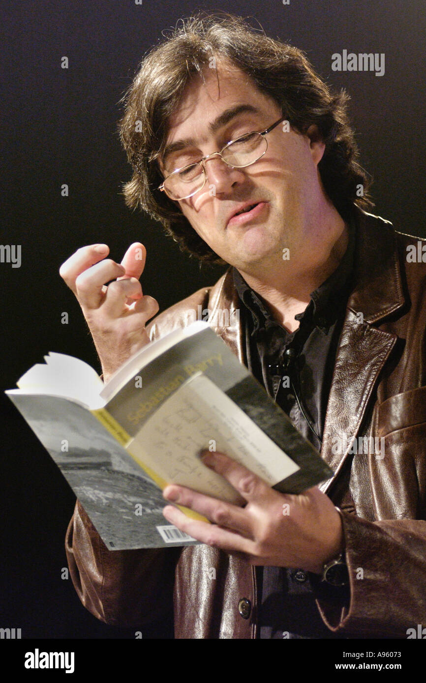 Sebastian Barry Irish playwright, novelist & poet reading from his book ...