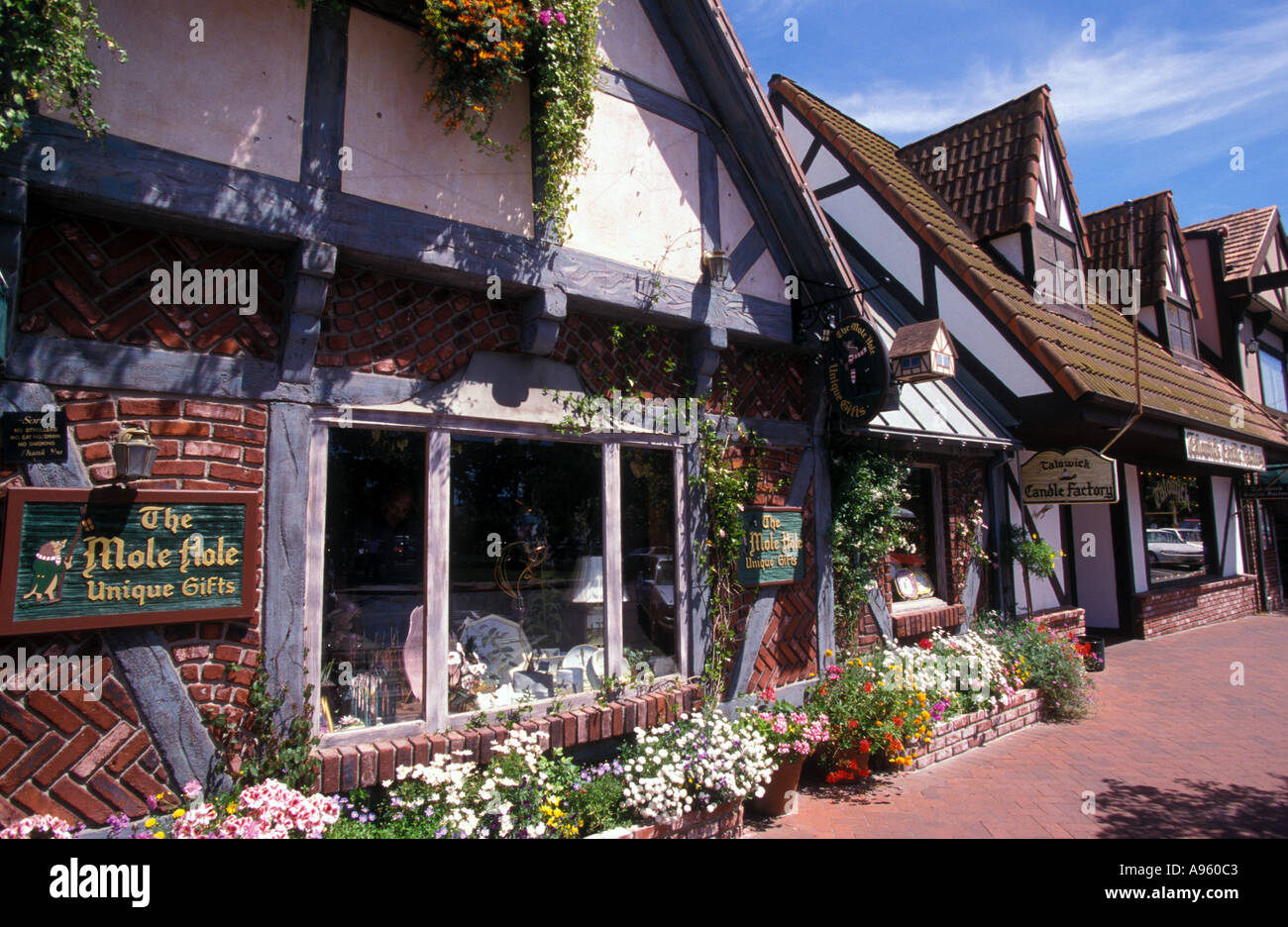 California Solvang Danish Capital of America gift shop exterior Stock ...