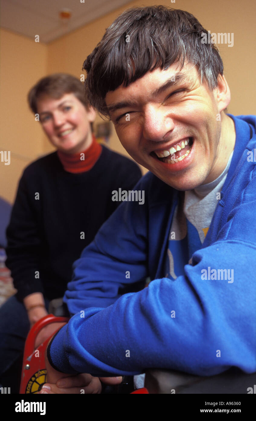 Portrait of disabled male Stock Photo - Alamy