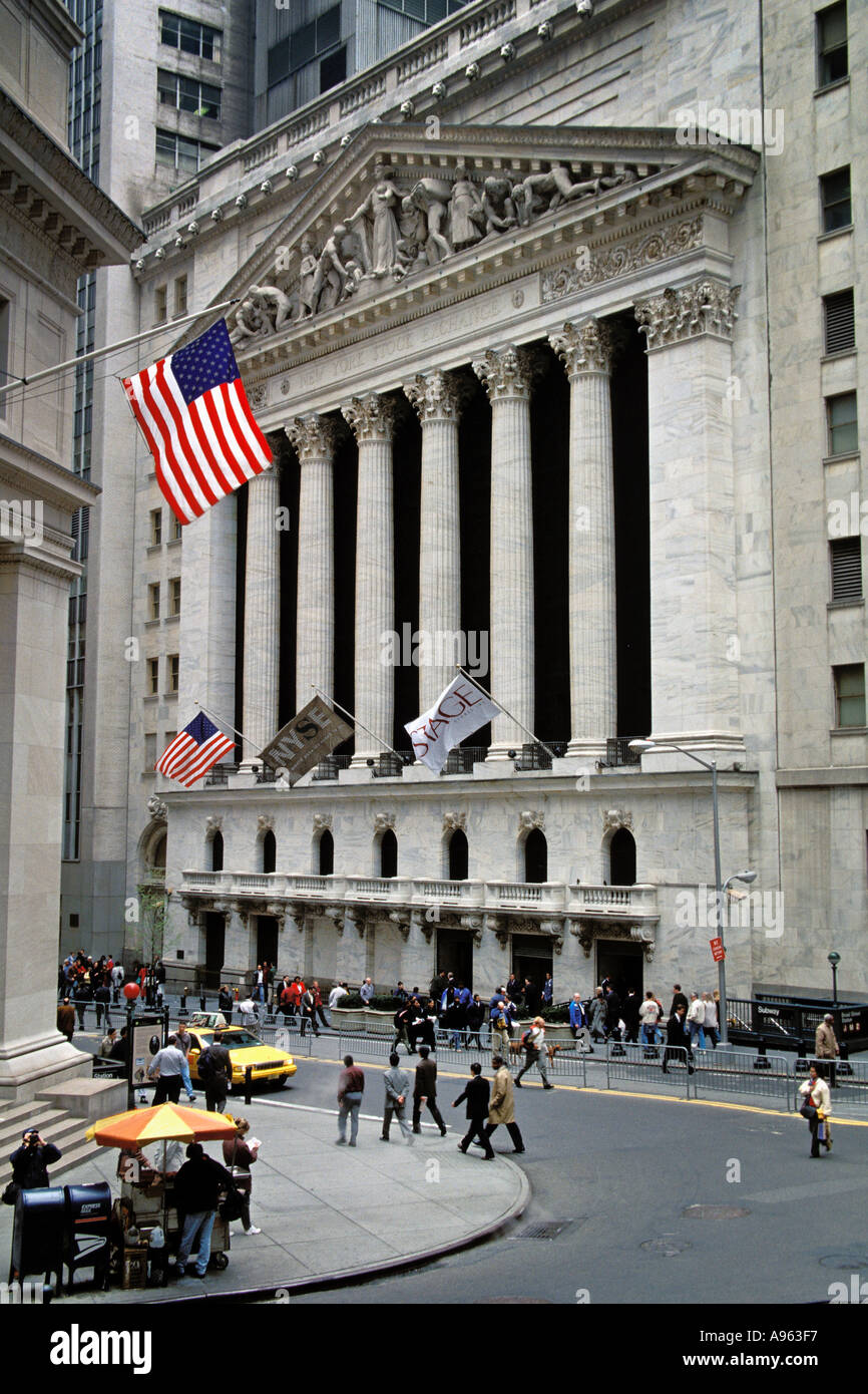 New York NY New York Stock Exchange Building Stock Photo - Alamy