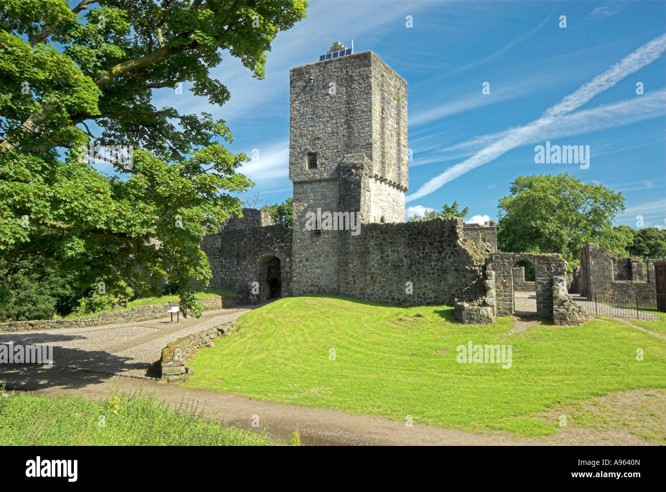 Mugdock Castle nr Strathblane Stirling District Scotland Stock Photo ...