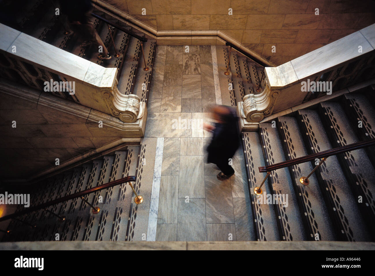 Marble Staircase At New York Public Library New York City New York ...