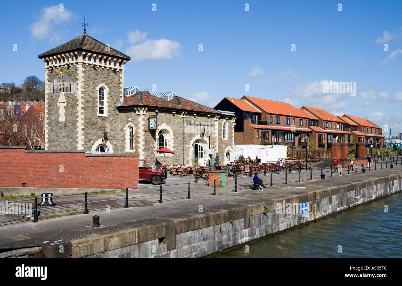Pump House Harbourside Bristol Docks Bristol England Stock Photo - Alamy