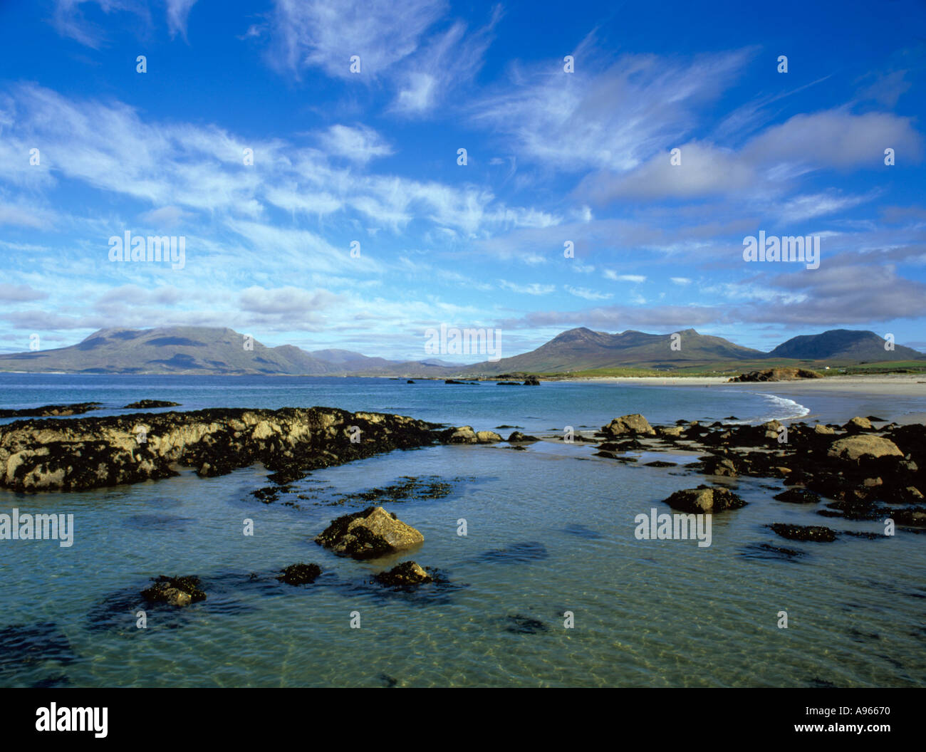 atlantic seascape galway southern ireland Stock Photo - Alamy