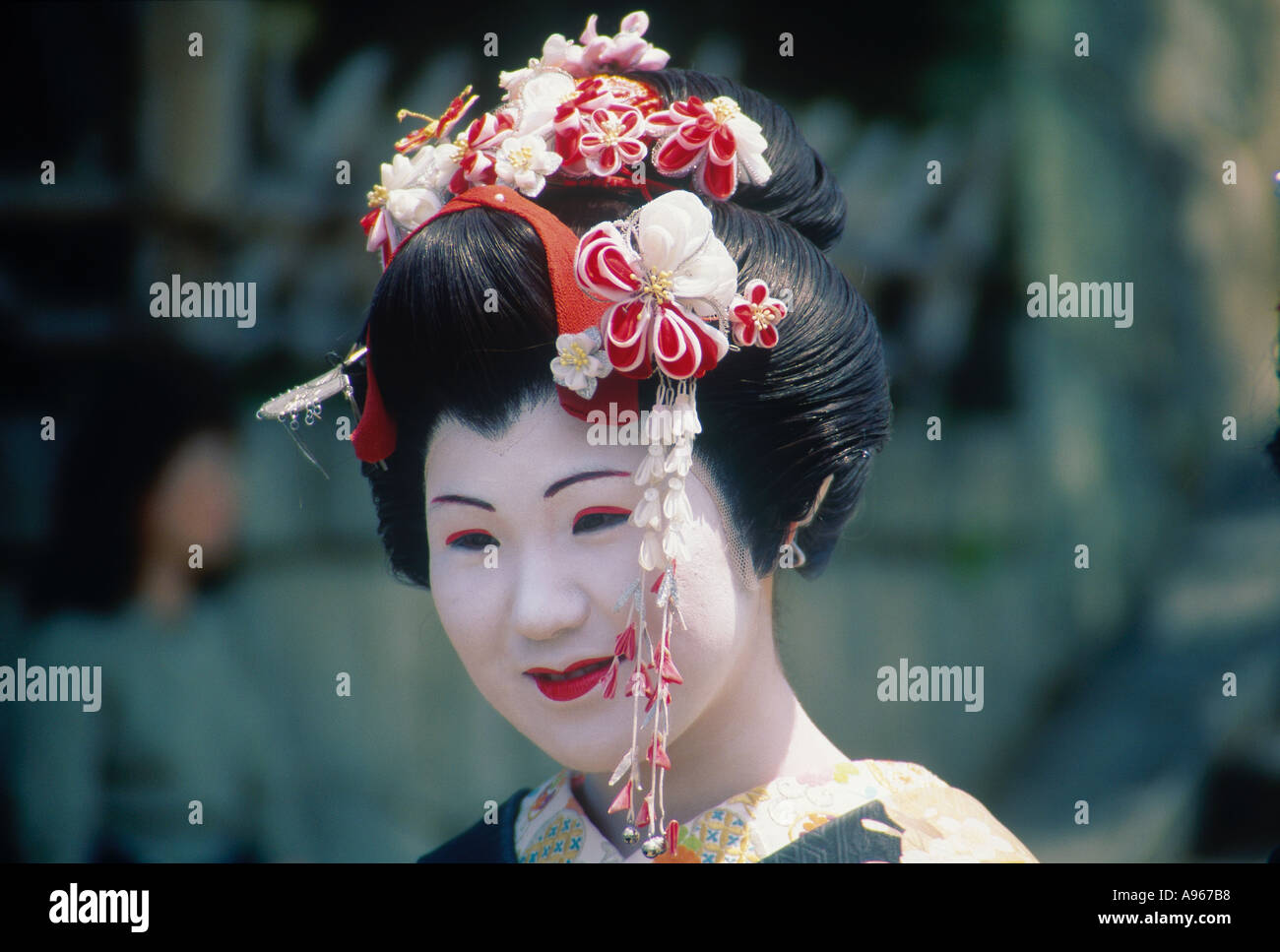 Geisha, Kiyomizu Temple; Kyoto, Japan Stock Photo - Alamy