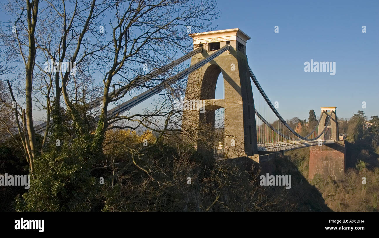 Bristol Suspension Bridge Clifton Bristol England Stock Photo - Alamy