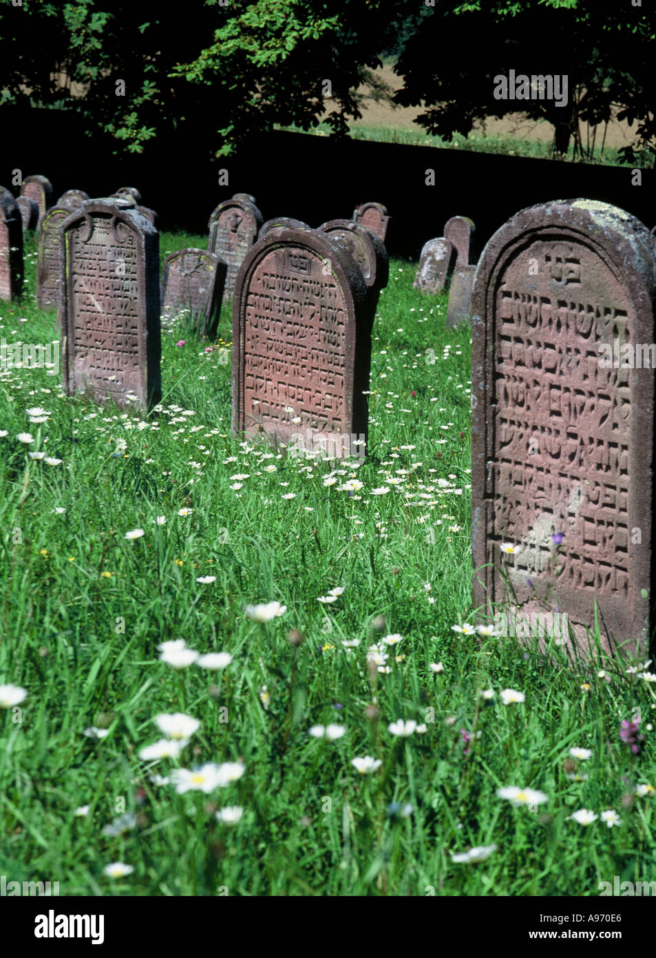Old jewish graveyard in Schmieheim Germany Stock Photo - Alamy
