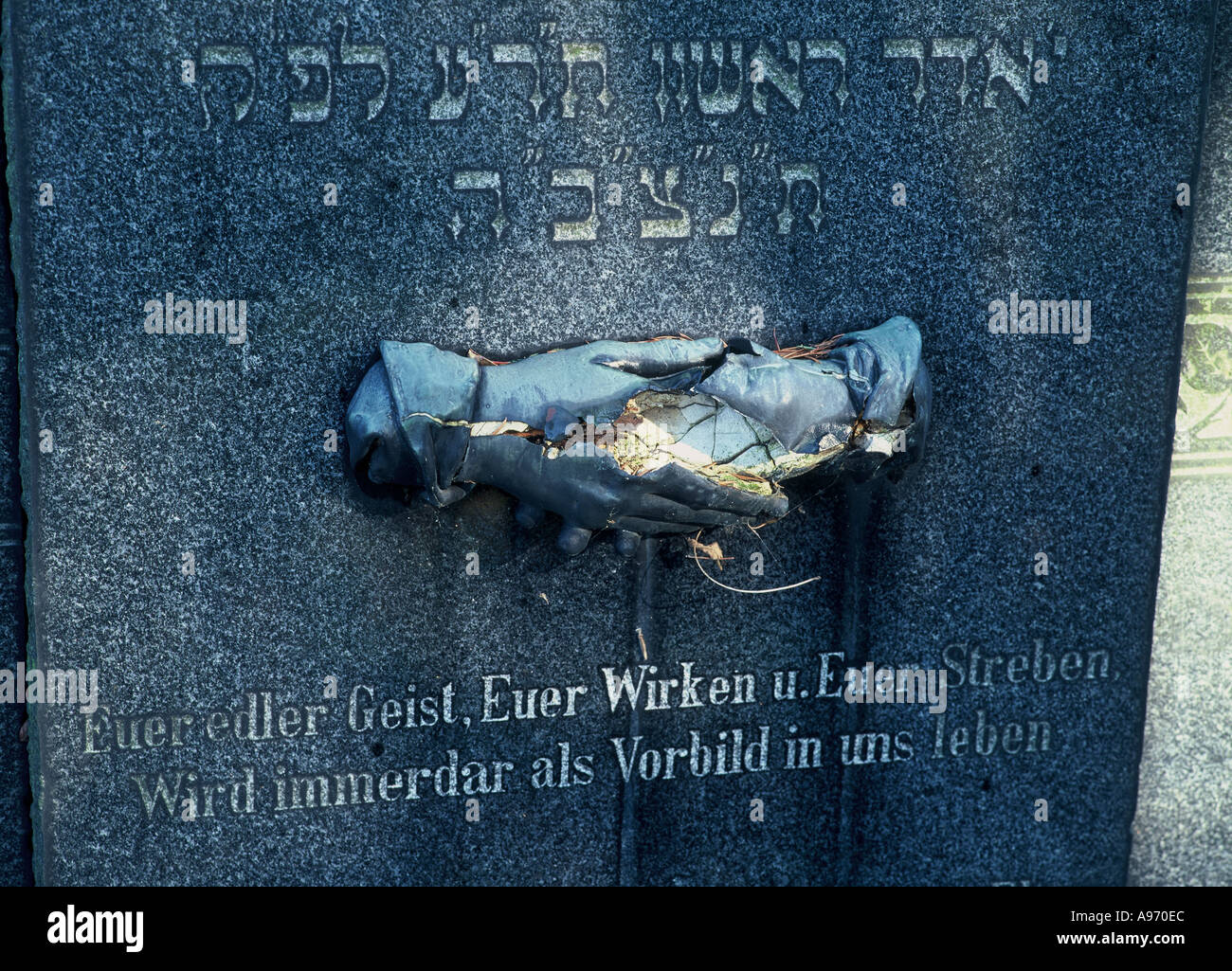 Jewish gravestone in Paderborn Germany 20th century Stock Photo - Alamy