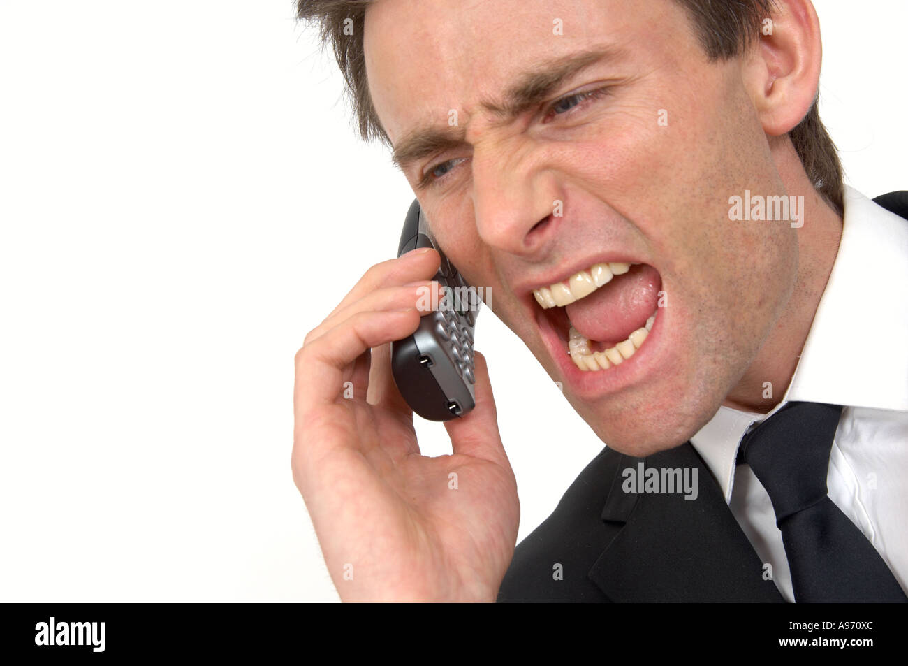 Cursing phone hi-res stock photography and images - Alamy