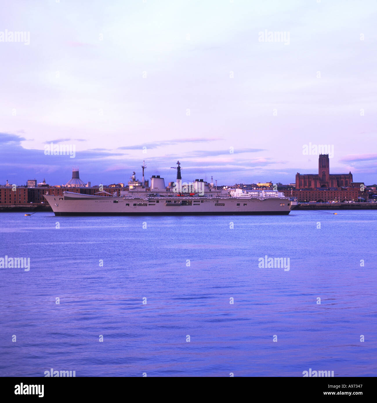 HMS Invincible at Liverpool during the Battle Of The Atlantic 60th ...