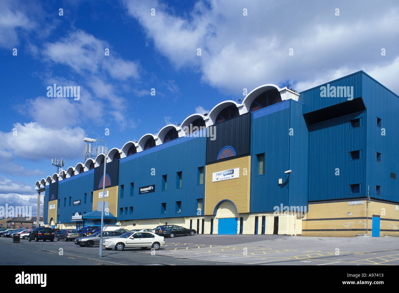 Main Stand Manchester City Football Ground Stock Photo - Alamy