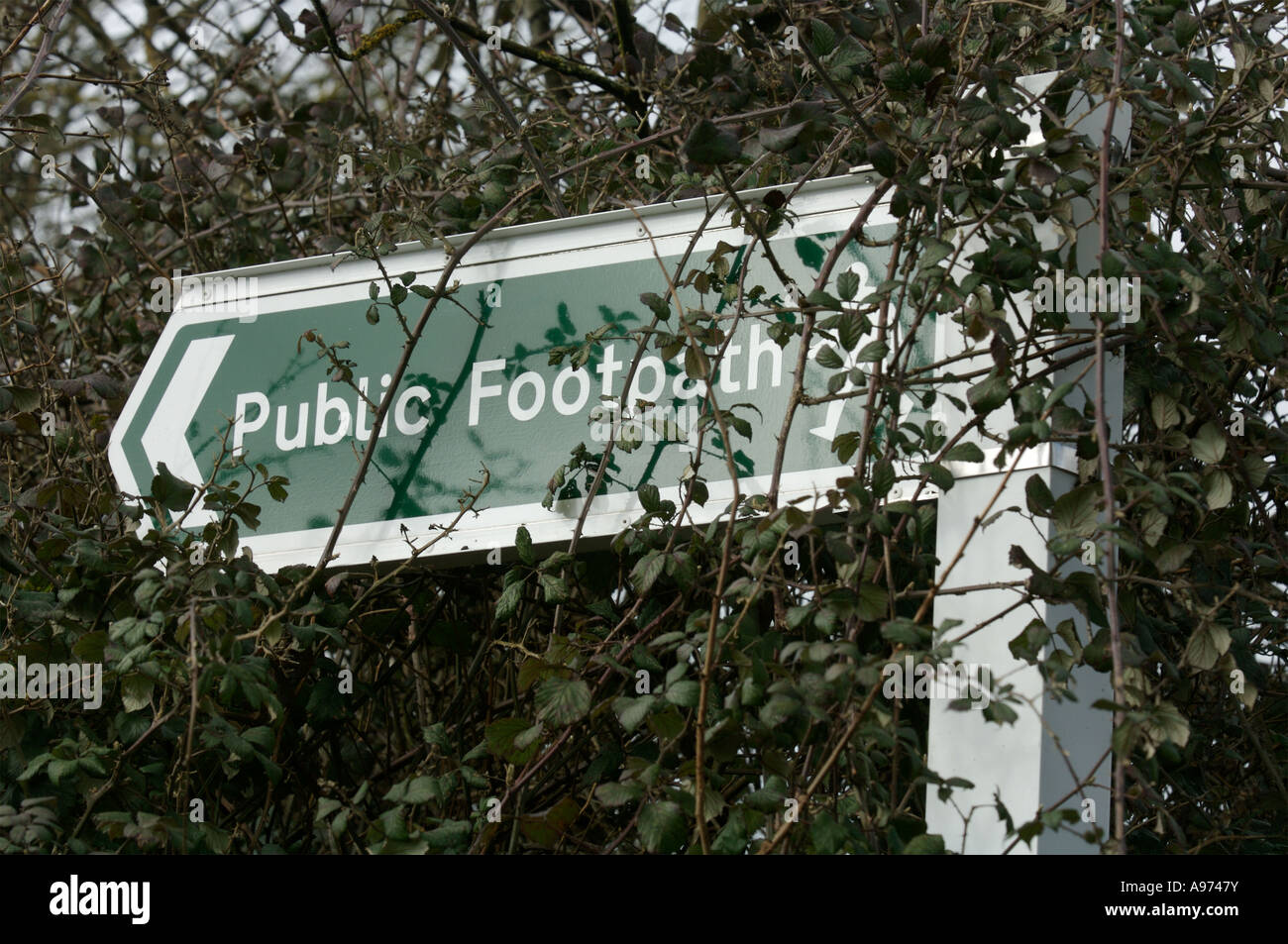 Public footpath Public footpath Stock Photo - Alamy