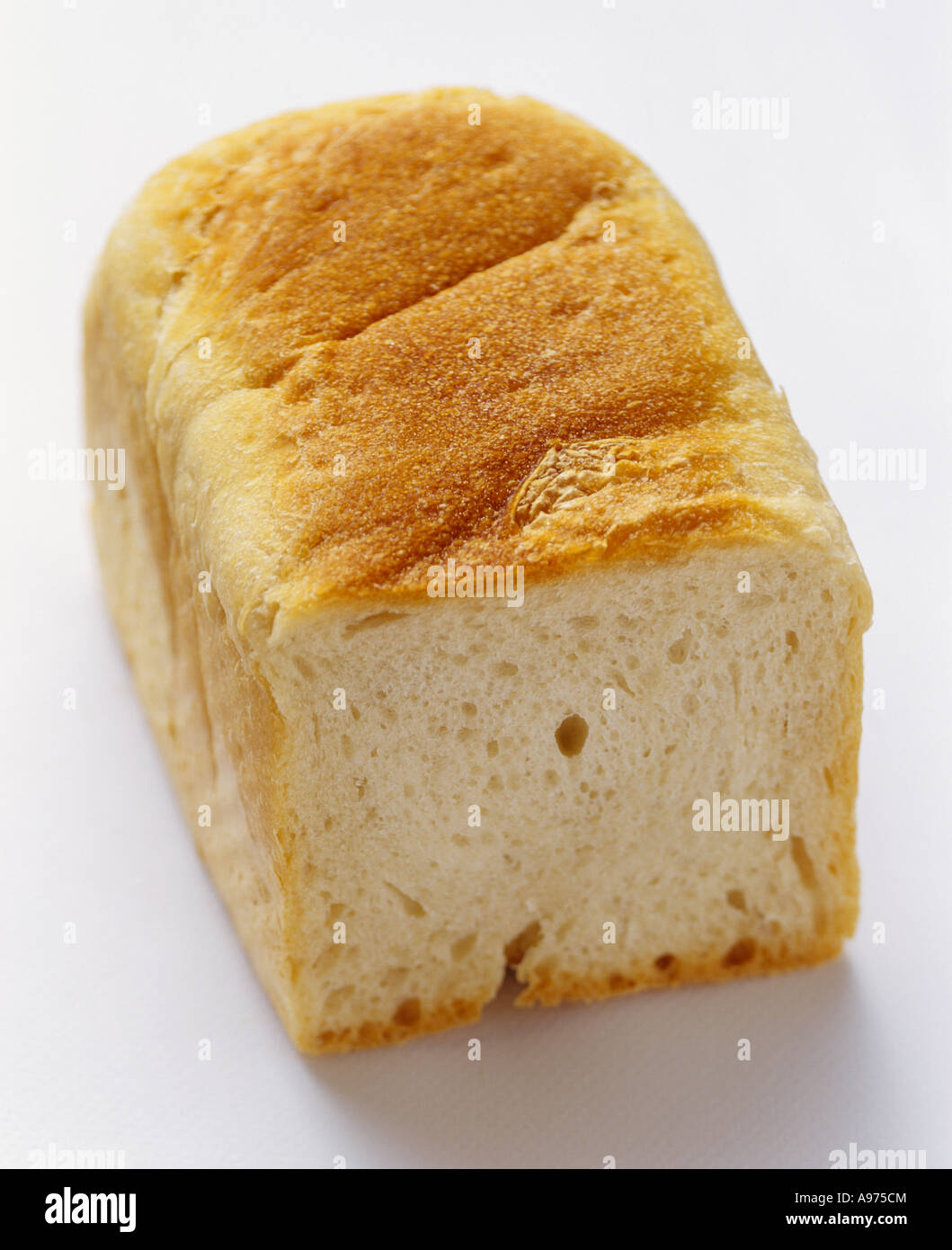 Partially Sliced Loaf of White Bread FoodCollection Stock Photo - Alamy