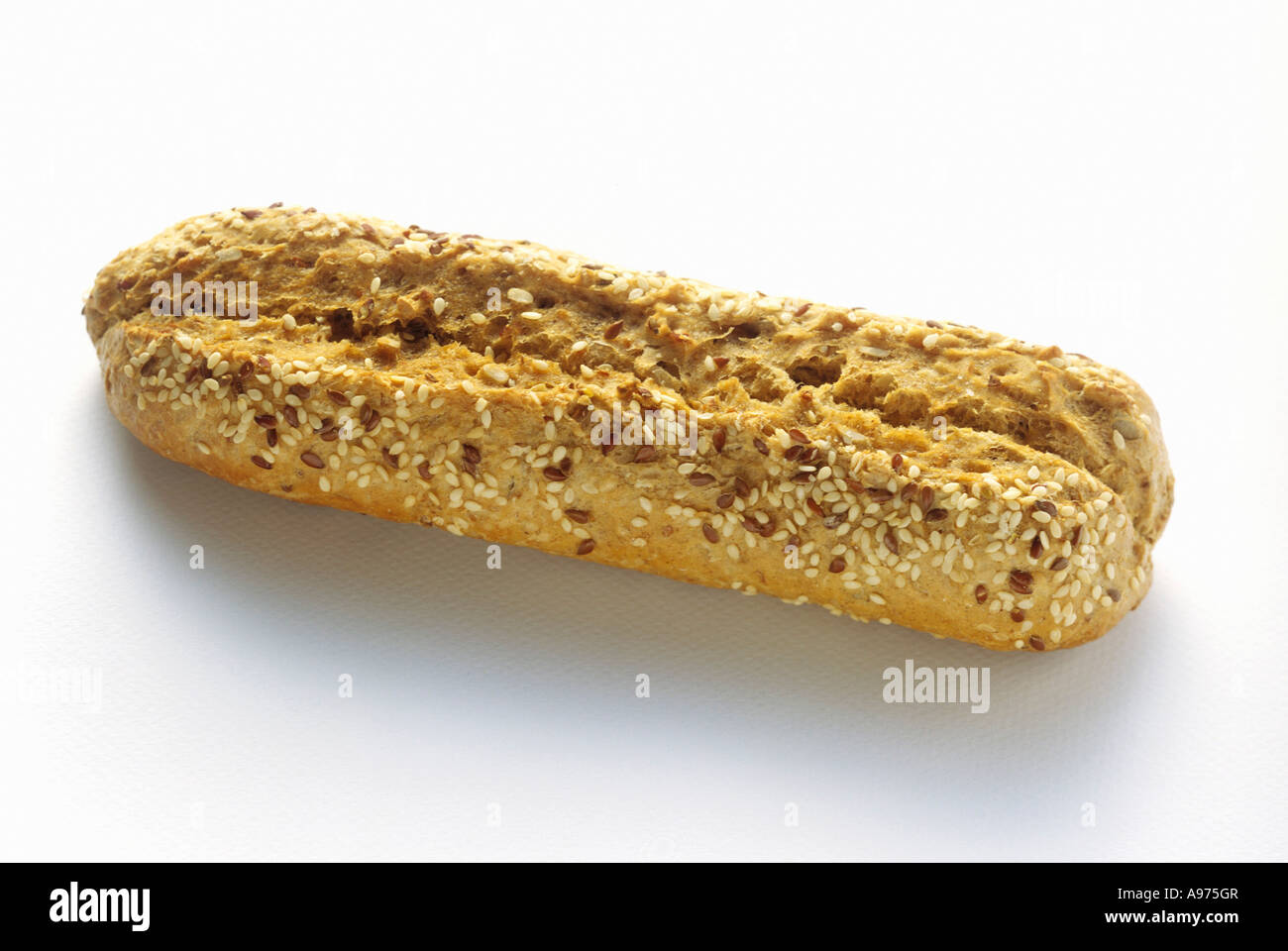 Whole Wheat Roll with Sesame Seeds FoodCollection Stock Photo - Alamy