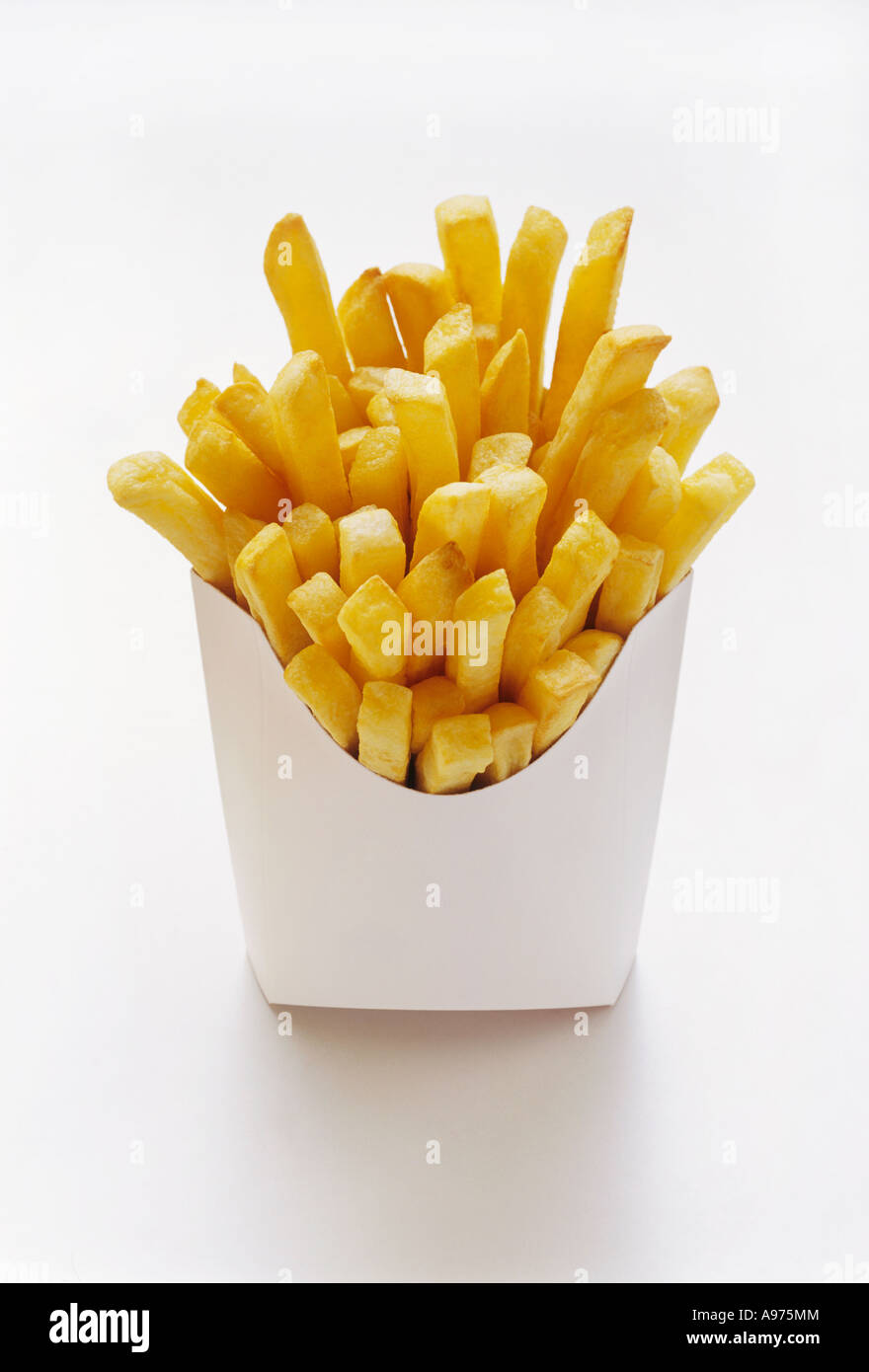 French Fries in White Fast Food Box FoodCollection Stock Photo - Alamy