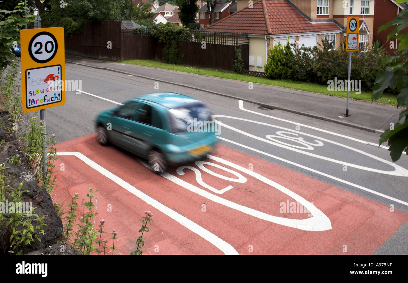 Speed Warning Road Sign Transport Stock Photo - Alamy