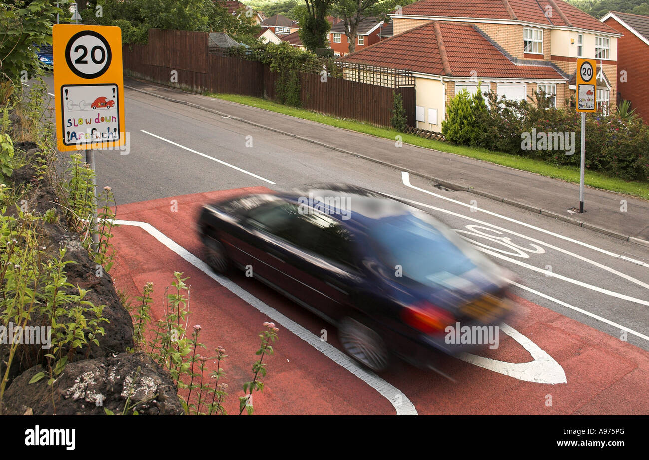 Speed Warning Road Sign Transport Stock Photo - Alamy
