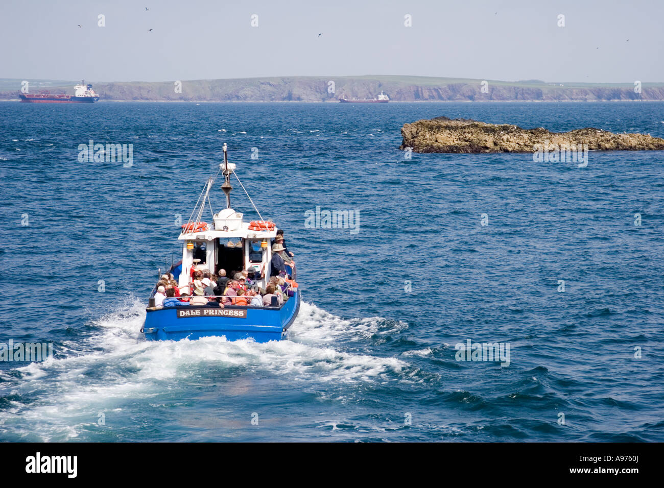 Dale Princess Boat Skomer Island Stock Photo - Alamy