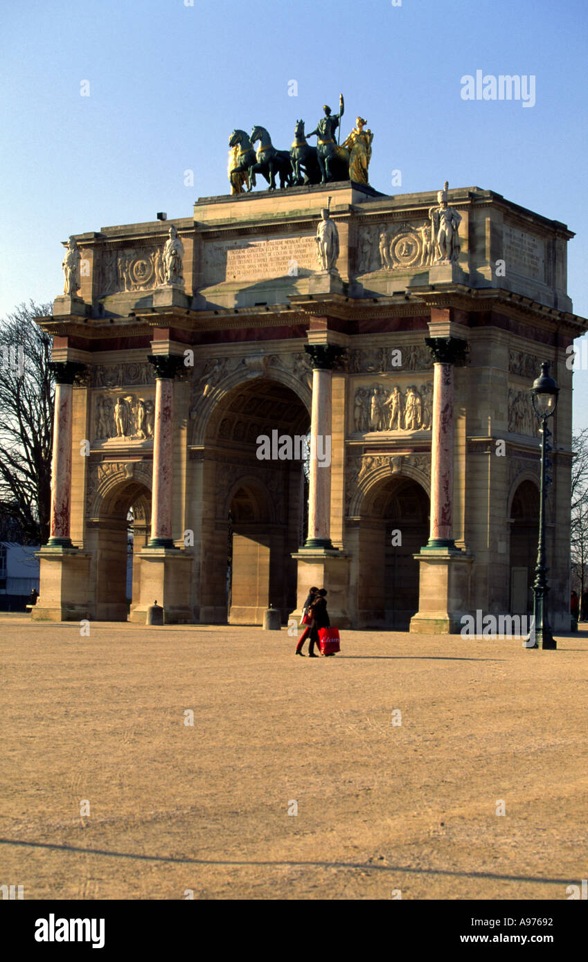 Arc de Triomphe du Triumphal Arch of Carrousel commemorating the ...