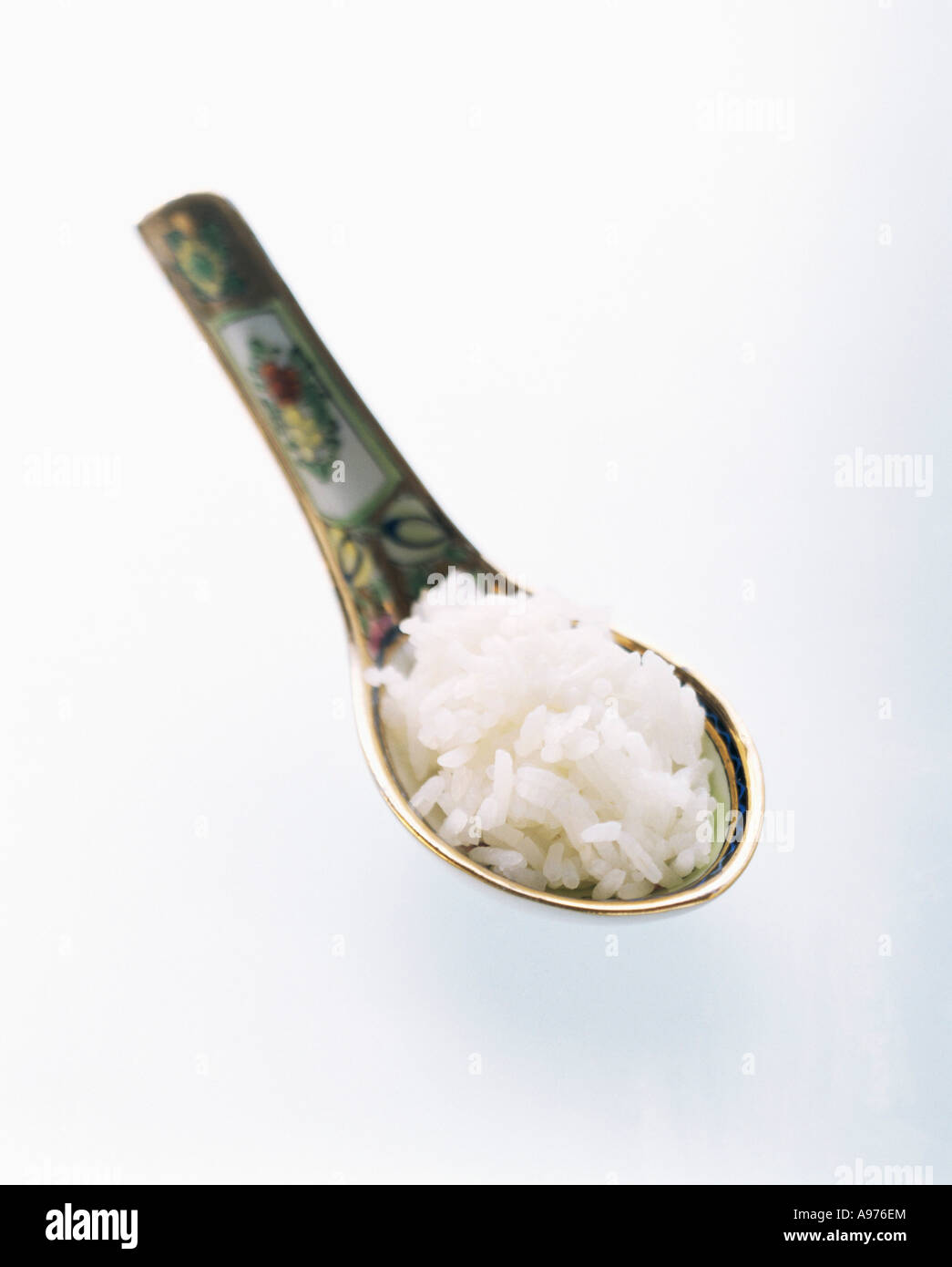 A Spoonful of Cooked White Rice FoodCollection Stock Photo - Alamy