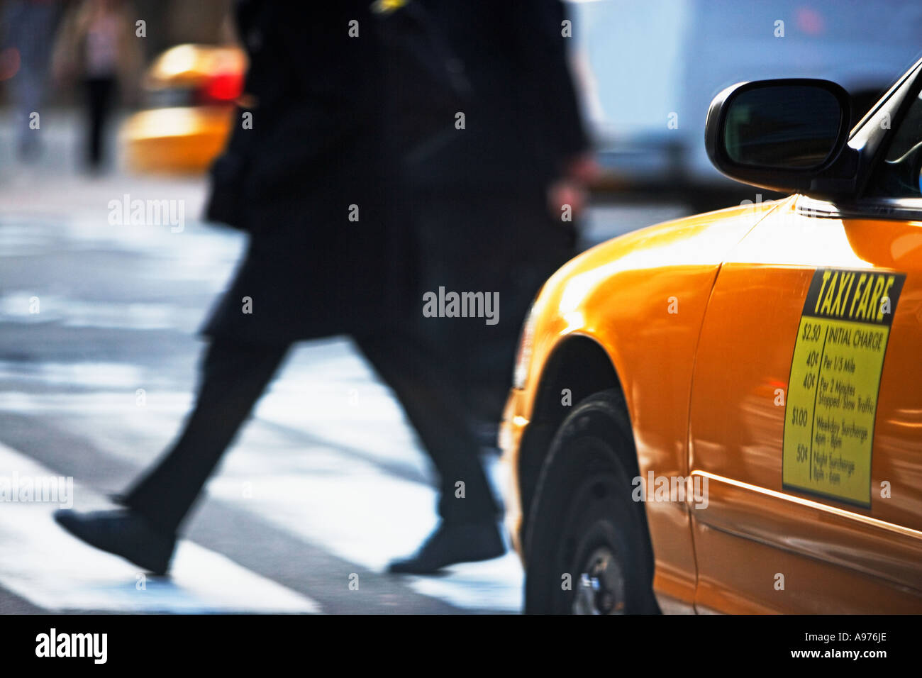 PEOPLE AND TAXI Stock Photo - Alamy