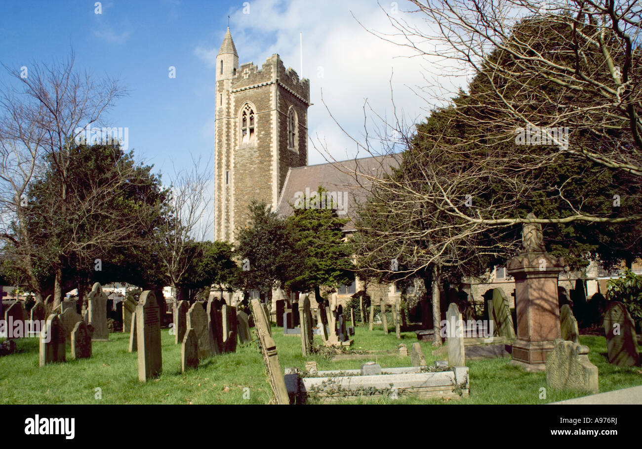 Church of Saint Mary the Virgin Aberafan Stock Photo - Alamy