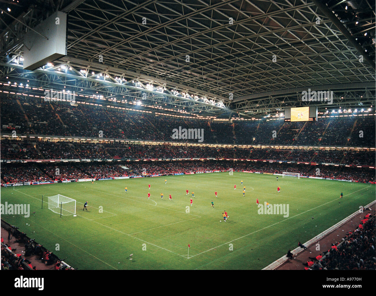 Welsh football crowd hi-res stock photography and images - Alamy