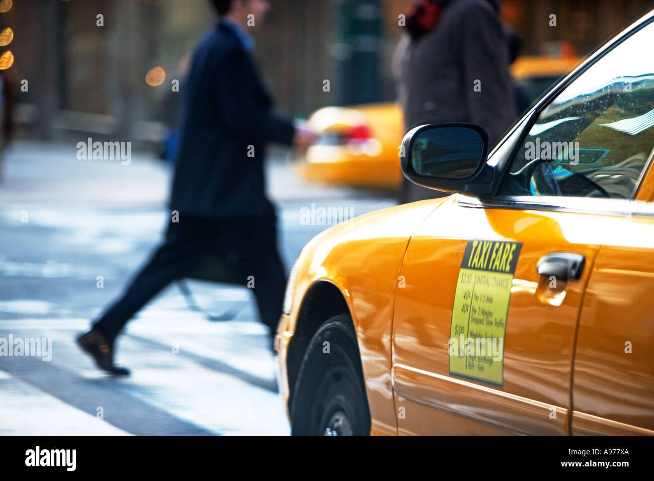 TAXI AND PEOPLE Stock Photo - Alamy